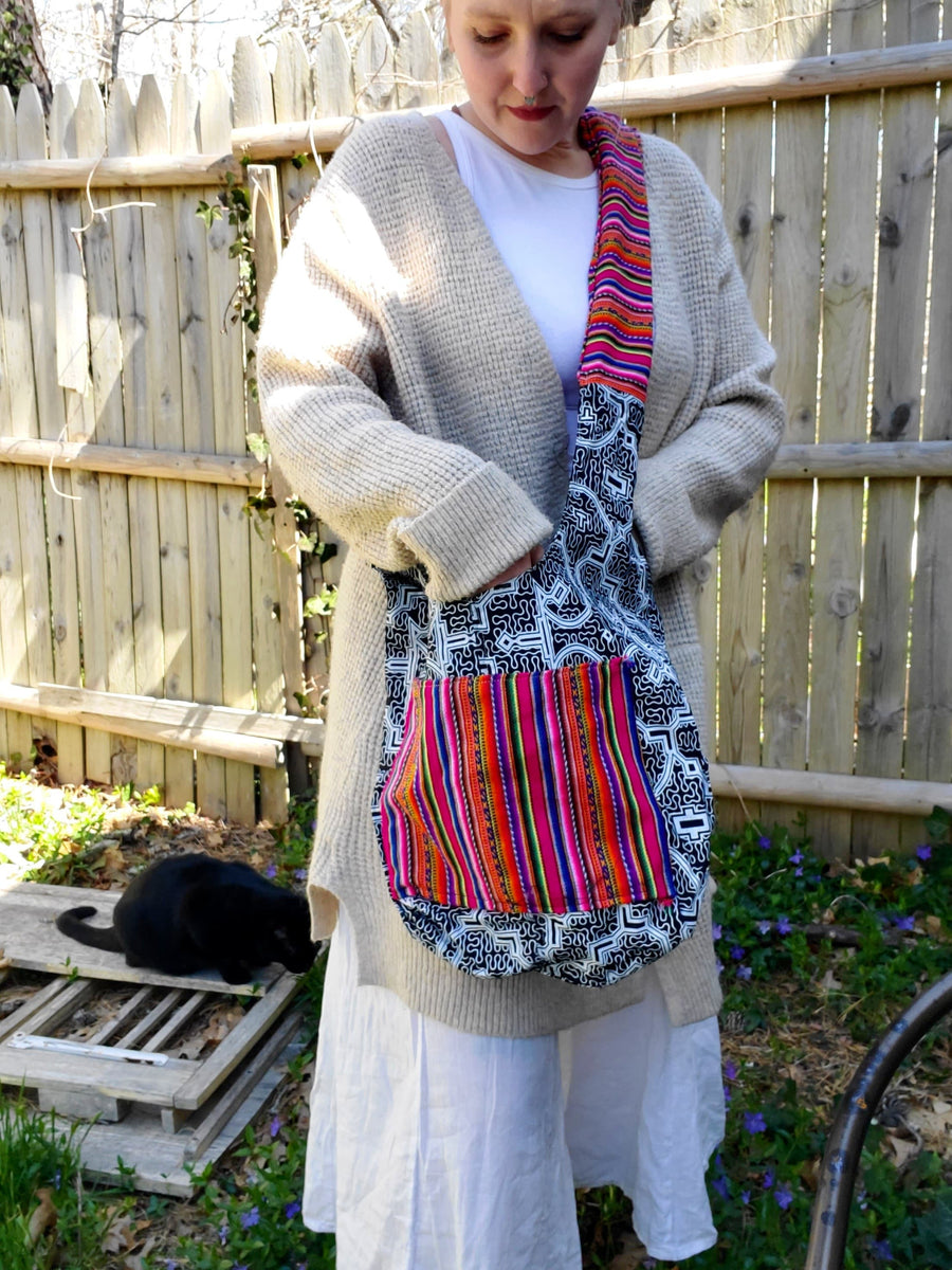 Shipibo Print Peruvian Shoulder Bag – mymedicinebag